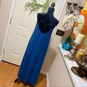 Sparkle & Fade | Dresses | Sparkle Fade Pantone Blue Strappy Maxi Dress ...
